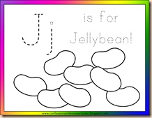 J is for Jelly Bean (Alternative) - Confessions of a Homeschooler